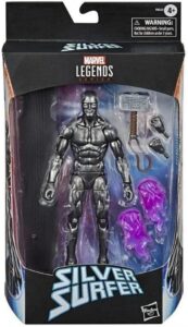 hasbro marvel legends series avengers 15-cm collectible action figure toy silver surfer with 6 accessories