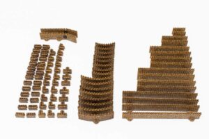 palisades fences kit - mini dungeon castle cavern terrain for rpgs, dungeons & dragons (dnd), pathfinder, war gaming, and more! by dcd (34+pcs, 7ft 8in)