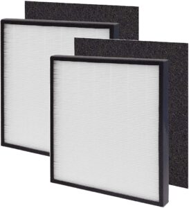 nispira flt5900 filter j true hepa + carbon filter set replacement compatible with germguardian flt5900 filter j air purifier ac5900wca and ac5900wdlx 2 packs