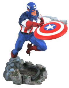 diamond select toys marvel gallery vs: captain america pvc figure, 10 inches