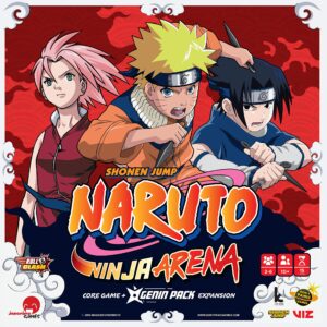 japanime games naruto ninja arena complete set | from the creator of 7 wonders duel | epic roll and clash ninja action | 1-4 players | ages 10+ | 15-30 min play time | includes bonus characters