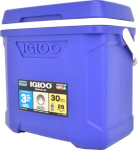 igloo profile ii 30 quart bail, blue