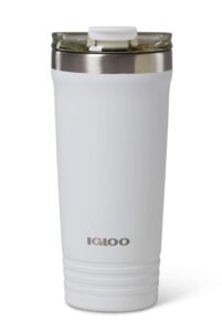 igloo 22 oz vacuum insulated ss tumbler white