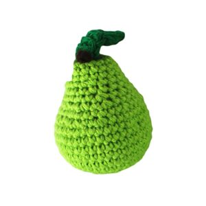 barmi realistic vegetable fruit lemon crochet knit toy newborn baby photography props,perfect child intellectual toy gift set random color green pear