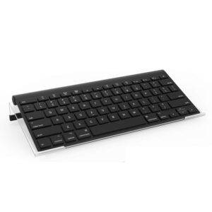 richboom acrylic keyboard stand for compact keyboard with 78 keys, tilted computer keyboard holder with silicone strip, compact, 11.8" length