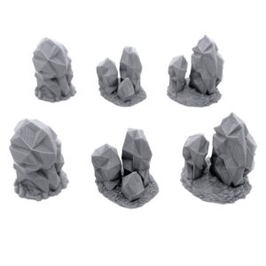 endertoys geodesic formations, 3d printed tabletop rpg scenery and wargame terrain for 28mm miniatures