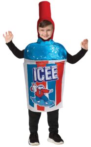 rasta imposta icee blue costume dress up cosplay prop kids slurpee slushy slush puppie halloween costumes, child size 3-6