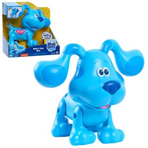 just play blue's clues & you! walk & play blue, walking and barking interactive pet, special glittery paw print, kids toys for ages 3 up