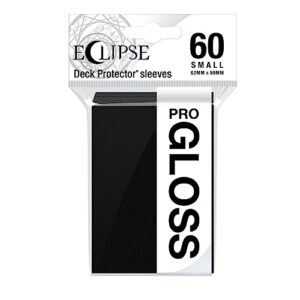 ultra pro e-15625 eclipse gloss small sleeves 60 pack-jet black