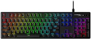 hyperx alloy origins mechanical gaming keyboard hx-kb6rdx-us - linear red switch (renewed)