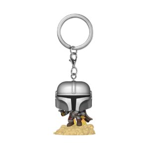 funko pop! keychain: the mandalorian - mandalorian with blaster