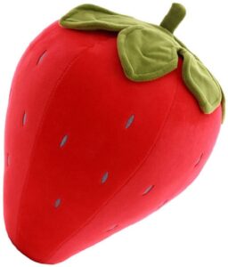 cute rabbit various fruit plush toy stuffed vegetables plush toy plush (red strawberry)