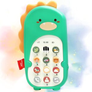 ruan baby cell phone toys with music ,kids teething toys play phone musical educational toys for 6 12 16 18 months baby toddlers and aged 1+ kids