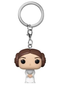 funko pop pop! keychain: star wars - princess leia, multicolor, standard