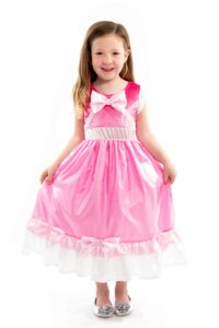 little adventures cinderella ball gown dress up costume (large age 5-7) - machine washable child pretend play and party dress with no glitter