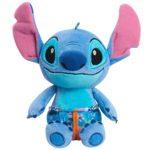 disney’s lilo & stitch 7.5 inch stitch plushie stuffed animal, topical theme, alien, kids toys for ages 2 up by just play