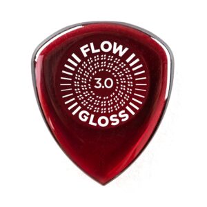 dunlop flow gloss 3.0mm guitar picks-3 pack