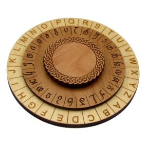 elves cipher wheel - acessory for fantasy table top rpgs, board games, and dungeon masters