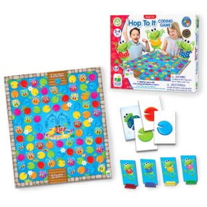 the learning journey: play it! game - hop to it - coding game for kids ages 3 and up - award winning toys