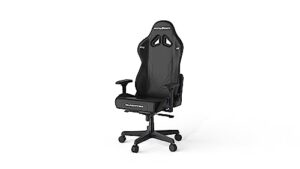 dxracer gaming chair with 4d armrest, premium pvc leather racing office computer recliner with ergonomic headrest and lumbar support, black