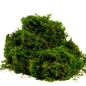 byher artificial moss fake green grass for centerpieces home kitchen garden decor (8oz, fresh)