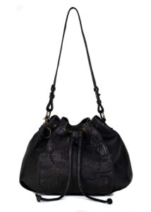 frye vivian bucket bag, black