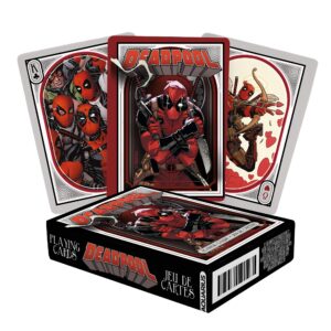 aquarius marvel deadpool playing cards - deadpool themed deck of cards for your favorite card games - officially licensed deadpool merchandise & collectibles - poker size