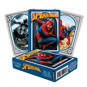 aquarius marvel spider-man playing cards - spiderman themed deck of cards for your favorite card games - officially licensed marvel comics merchandise & collectibles - poker size