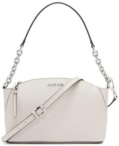 calvin klein hailey micro pebble shoulder bag, fawn