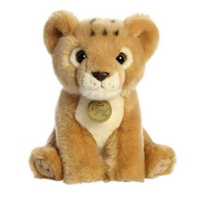 aurora® adorable miyoni® tots lion cub stuffed animal - lifelike detail - cherished companionship - brown 8.5 inches