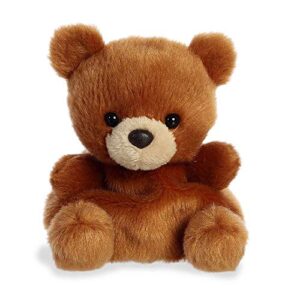 aurora® adorable palm pals™ artie bear™ stuffed animal - pocket-sized play - collectable fun - brown 5 inches