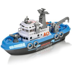 artcreativity aquatic research vessel, batteryoperated toy ship for kids, floats in water, floating bathtub and pool toy for boys and girls, best birthday gift for children