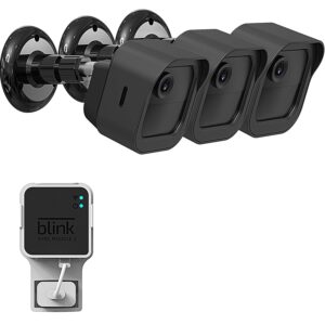 3 pack wall mount for blink outdoor 4 (4th gen) with weatherproof protective housing and blink sync module 2 mount (blink camera & sync module is not included,)