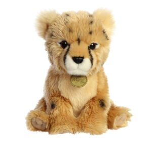 aurora® adorable miyoni® tots cheetah cub stuffed animal - lifelike detail - cherished companionship - gold 9 inches