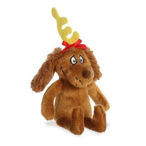 aurora® whimsical dr. seuss™ max stuffed animal - magical storytelling - officially licensed - brown 7 inches