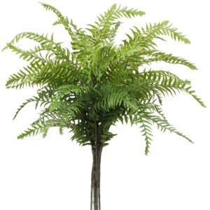 30" artificial boston fern plants bushes fake shrubs bush greenery plants faux fern plant large for outdoors uv resistant garden plants or home office desk indoor decor 3pcs