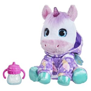 furreal sweet jammiecorn unicorn interactive plush toy, light-up toy with 30+ sounds and reactions, unicorn soft toy, ages 4 and up