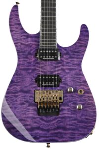 jackson pro series soloist sl2q mah electric guitar - transparent purple