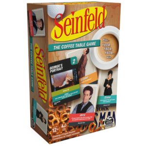 seinfeld tv show, the coffee table board game, fun and hilarious adult party game for ages 12 and up