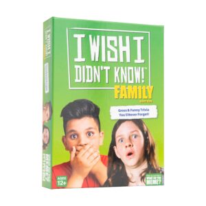 i wish i didn't know! family edition - the gross & funny trivia game you'll never forget - by what do you meme? family