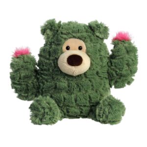 aurora® whimsical cactus kingdom™ cactus bear™ stuffed animal - aesthetic appeal - comforting cuddles - green 7.5 inches