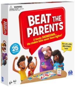 beat the parents classic family trivia game, kids vs parents, with 25 bonus cards for ages 6 and up (amazon exclusive)