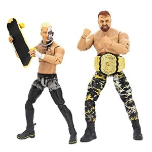 all elite wrestling unrivaled collection rivals pack - darby allin and jon moxley action figures, plus accessories - amazon exclusive