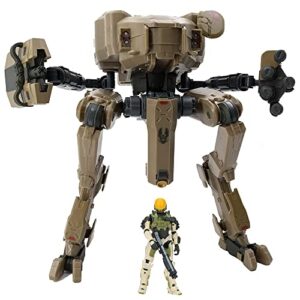 halo deluxe figure - unsc mantis and spartan eva - armor defense system - build out your universe