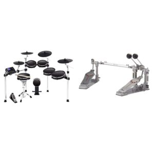 alesis dm10 mkii pro kit | ten-piece electronic drum kit with mesh heads & pearl p932 demonator right footed single chain with interchangeable cam powershifter