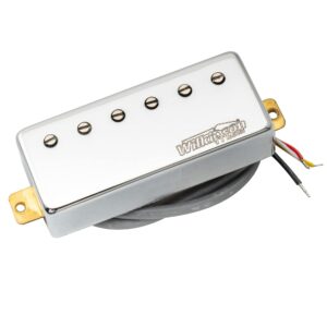 wilkinson m series ceramic mini humbucker electric guitar neck pickup for les paul/fire-bird, chrome