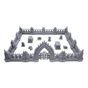 cemetery bundle by terrain4print, 3d printed tabletop rpg scenery and wargame terrain for 28mm miniatures