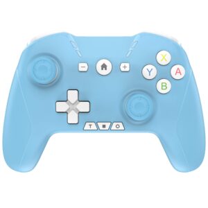 fonlam switch controller compatible with pc/ios/android, wireless controller for nintendo switch lite/oled, programmable back buttons, cross key is interchangeable with left joystick, layout of abxy can be changed, adjustable turbo function/vibration, aut