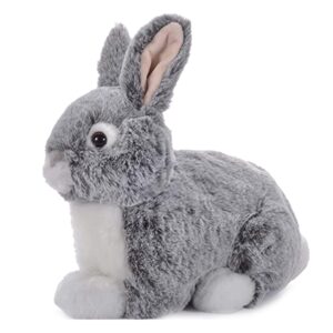 lazada easter bunny toy stuffed animal realistic rabbit plush toy gray 9.5"