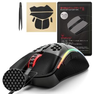 hotlinegames [grip upgrade] 2.0 plus mouse anti-slip grip tape compatible with model d- gaming mouse skins,mouse grips tape, professional mice upgrade kit,sweat resistant,cut to fit,easy to use